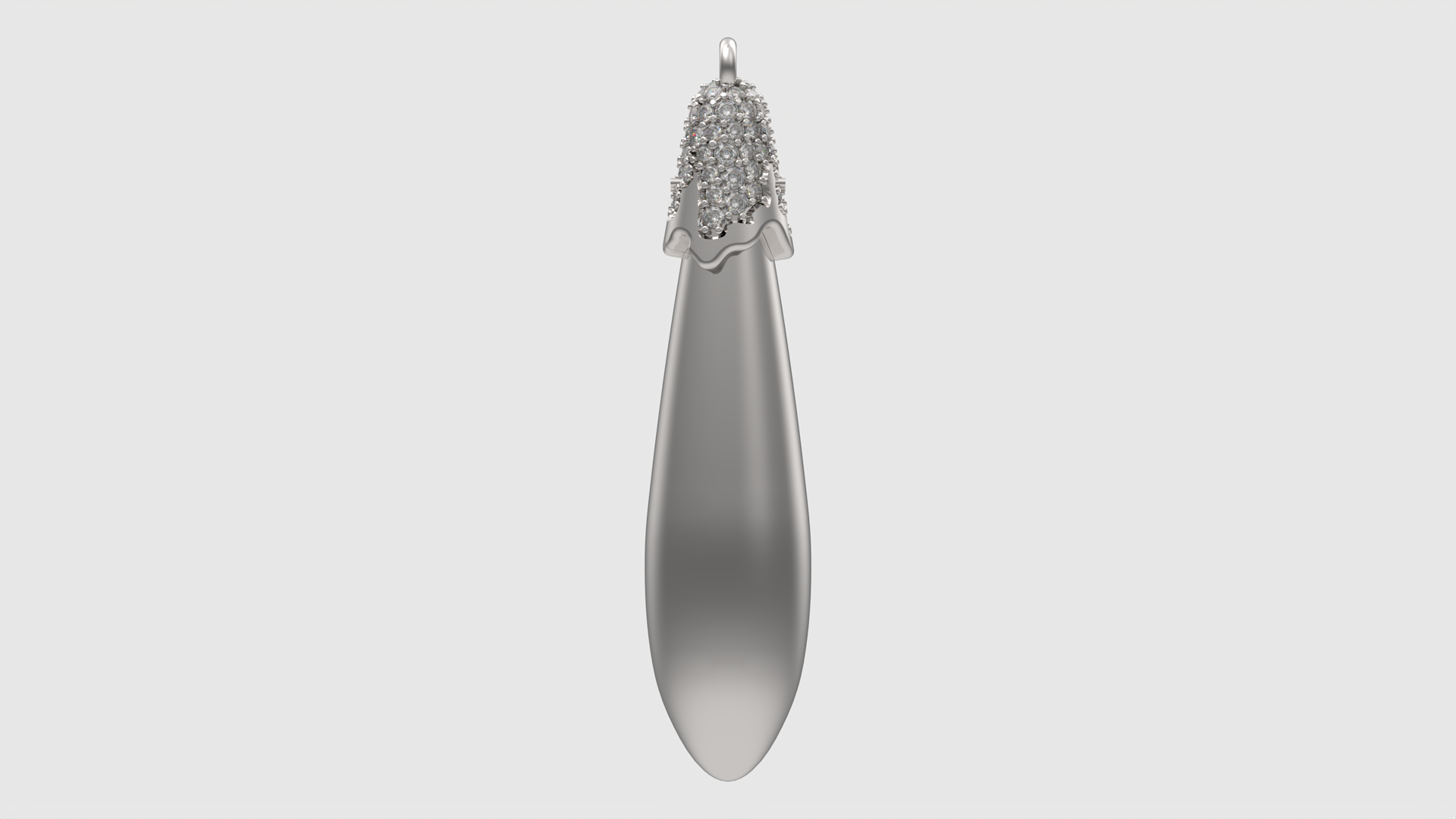 3D file Teardrop Pave Set Earrings 3D print 💍 ・Model to download and 3D ...