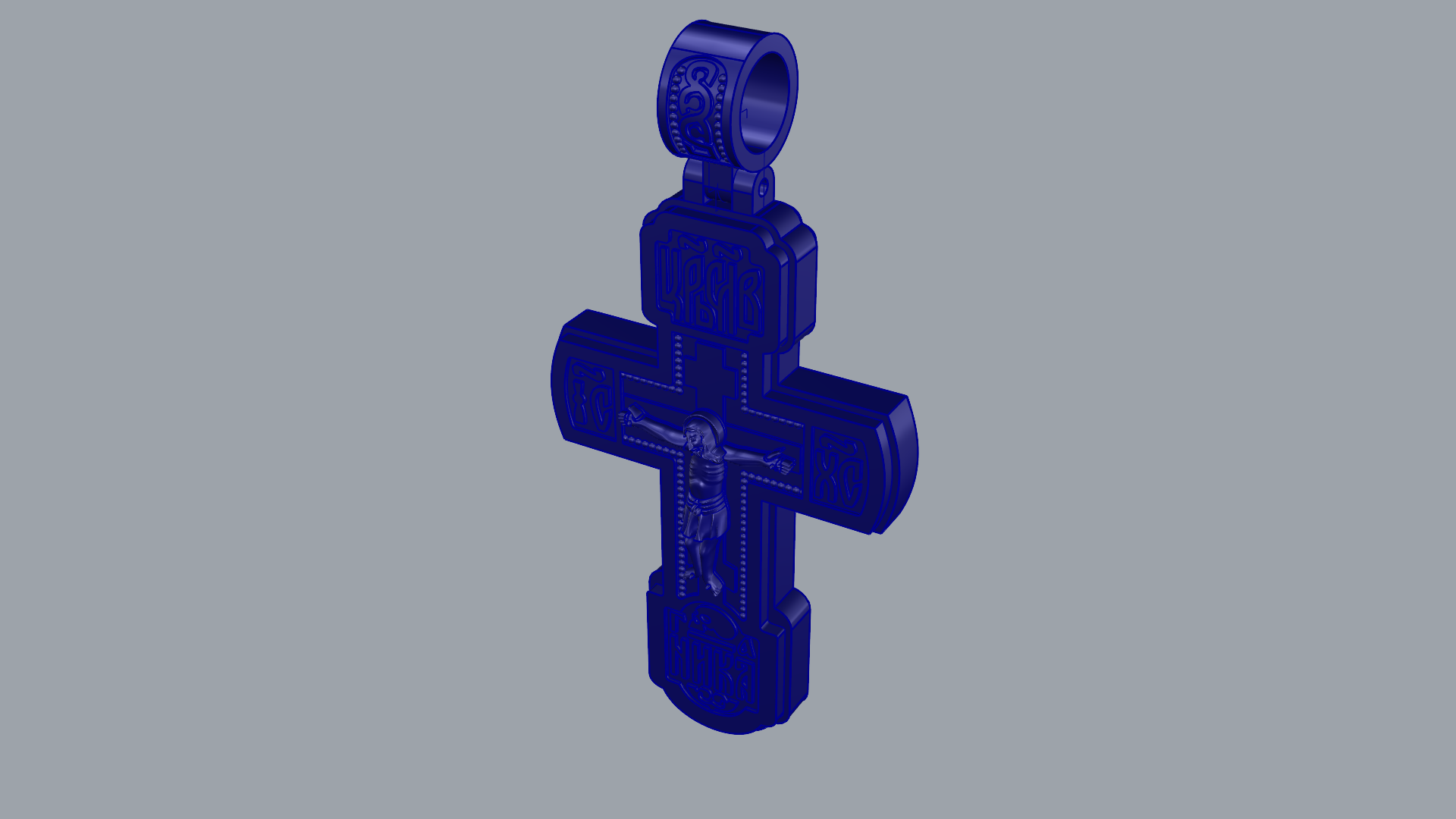 Ornate Cross Pendant with Figurative Design 3D print・ STL File for 3D ...