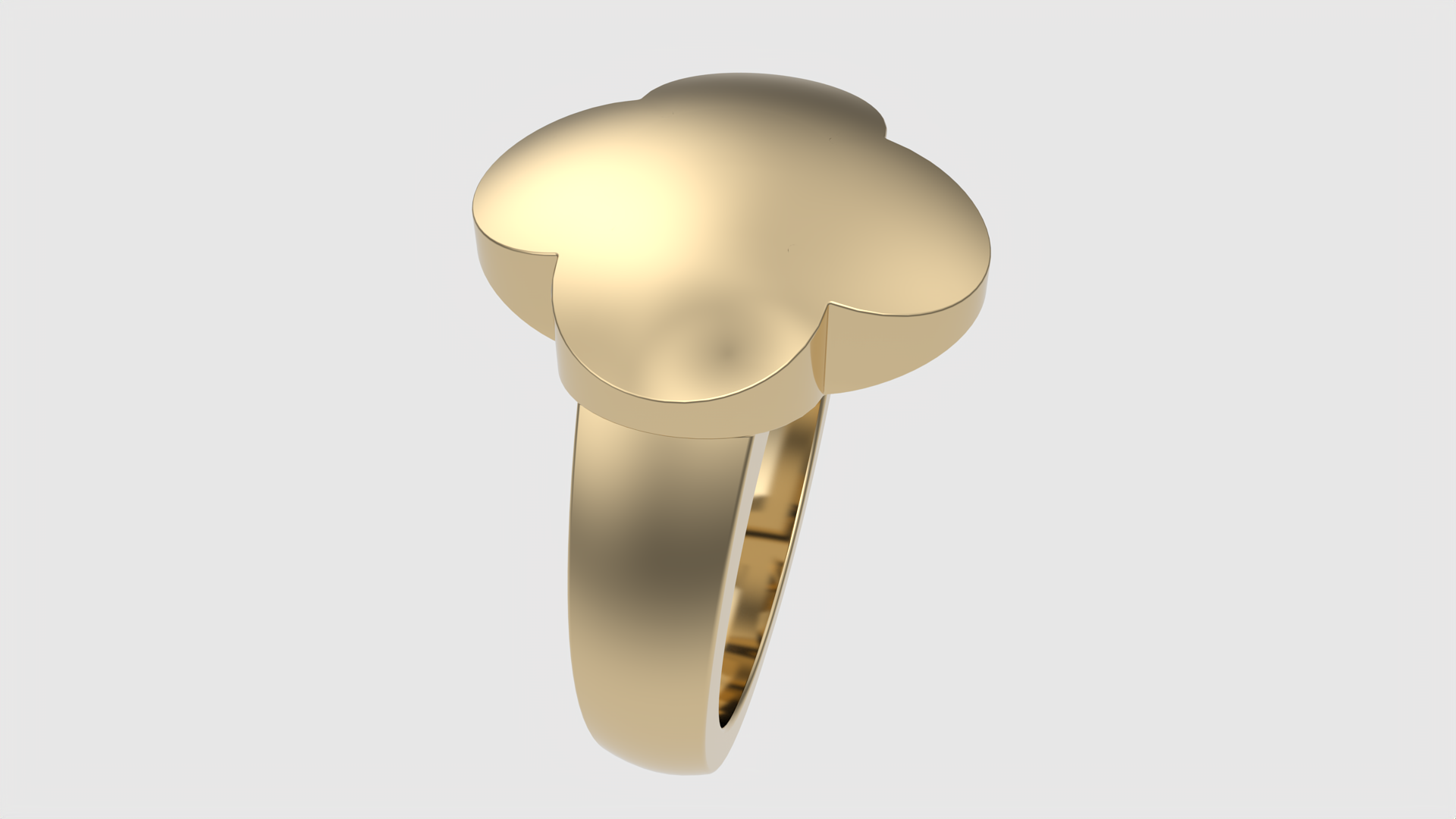 Fichier 3D Four-Leaf Clover Statement Ring 3D print ☘️ ・Design ...
