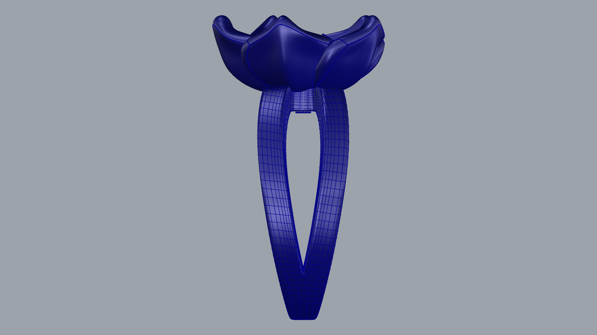💍 Floral-Inspired Gemstone Ring 3D print・ STL File for 3D printing・Cults
