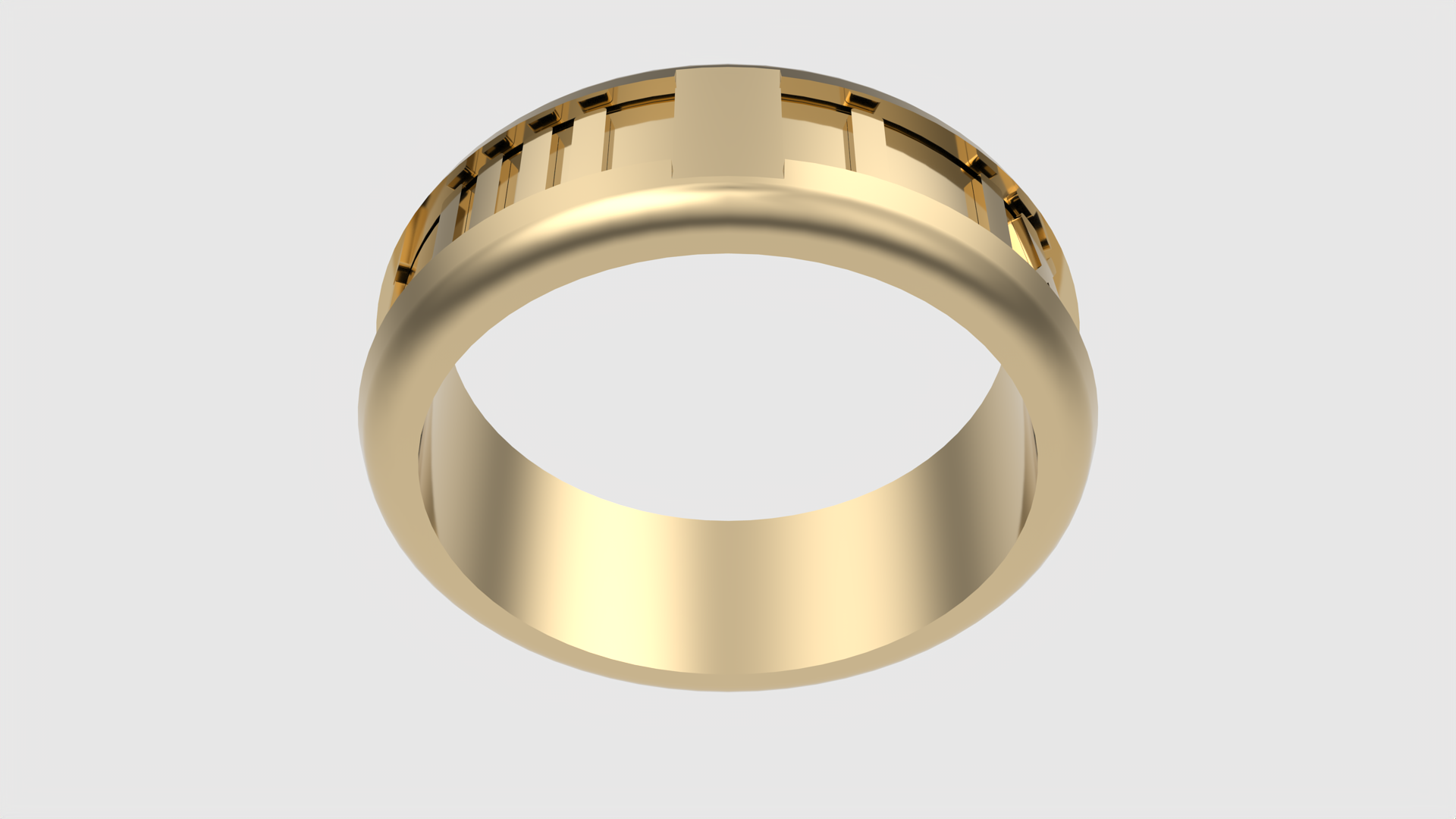3D file Minimalist Roman Numerals Ring 3D print 💍 ・3D printer model to ...