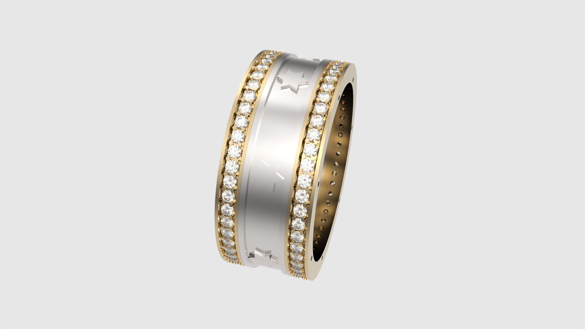 3D file Jewish Two-Tone Enamel Ring 3D print 💍 ・3D printing model to ...