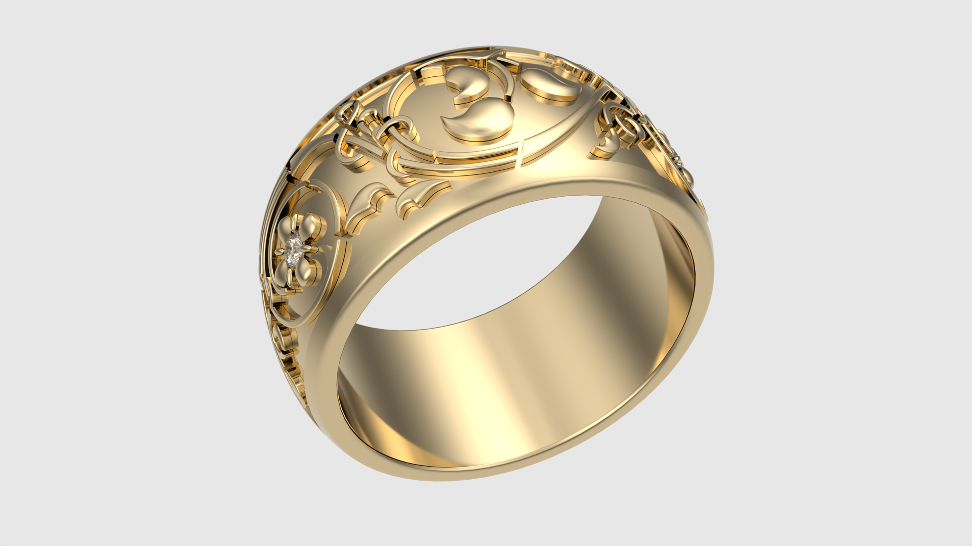 3D file Flourish Weave Pattern Ring 3D print 💍 ・3D printing design to ...