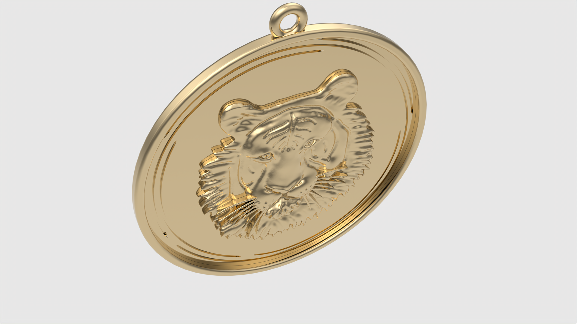 3D file Majestic Tiger Face Pendant 3D print 🐅 ・3D print model to ...