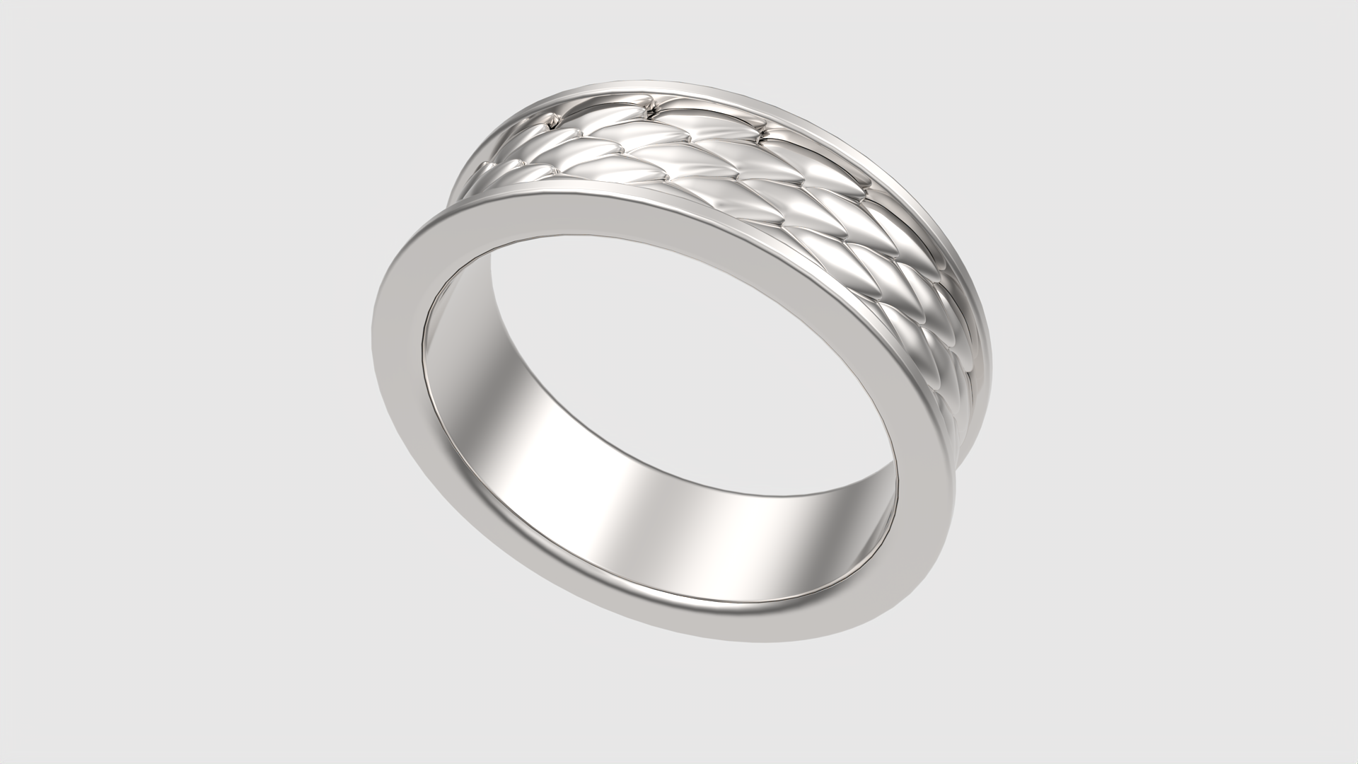 3D file Quilted Pattern Band Ring 3D print 💍 ・3D printer model to ...