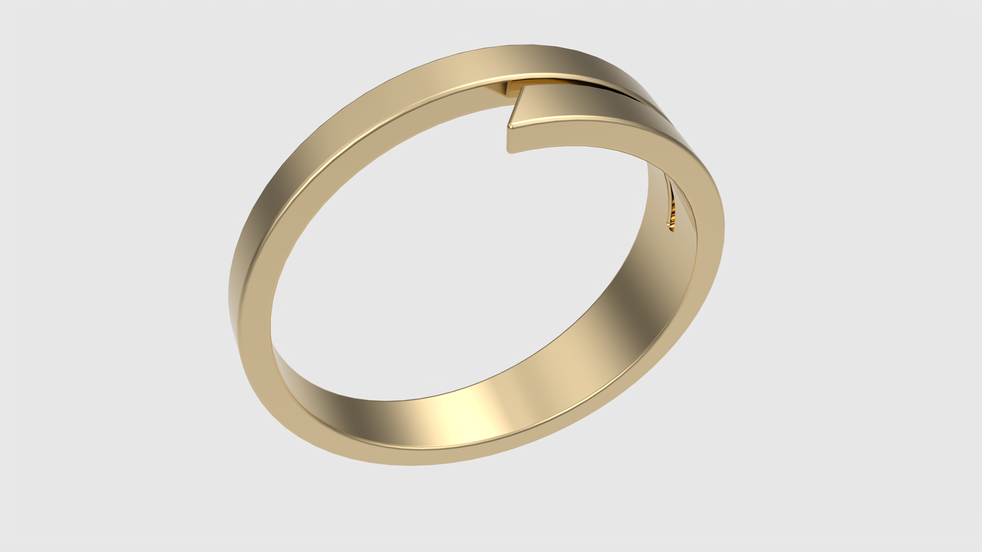 3D file Modern Split-Band Ring 3D print 💍 ・3D printable design to ...