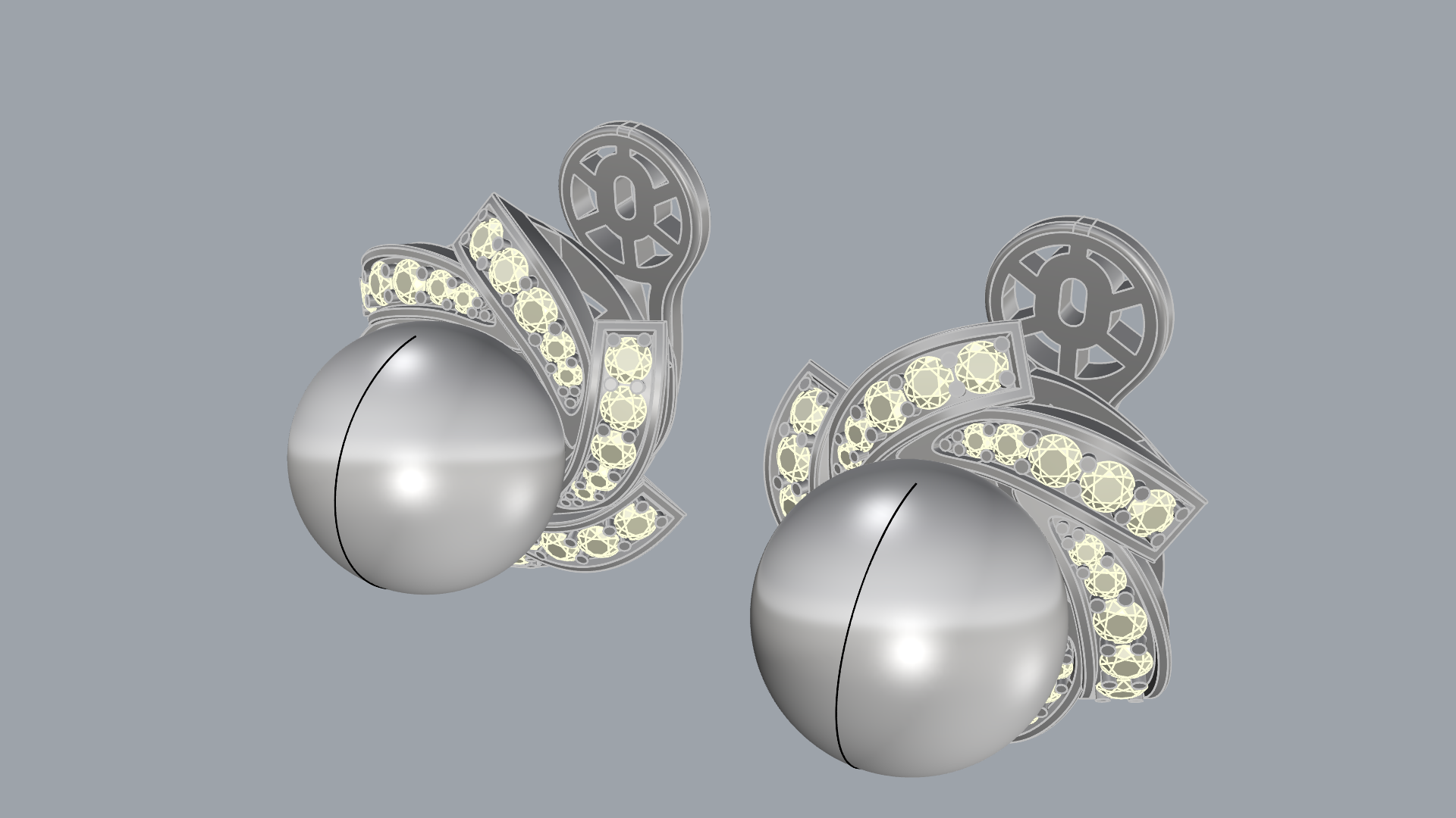 3D file Sculptural Black Orb Earrings 3D print 💍 ・3D print design to ...