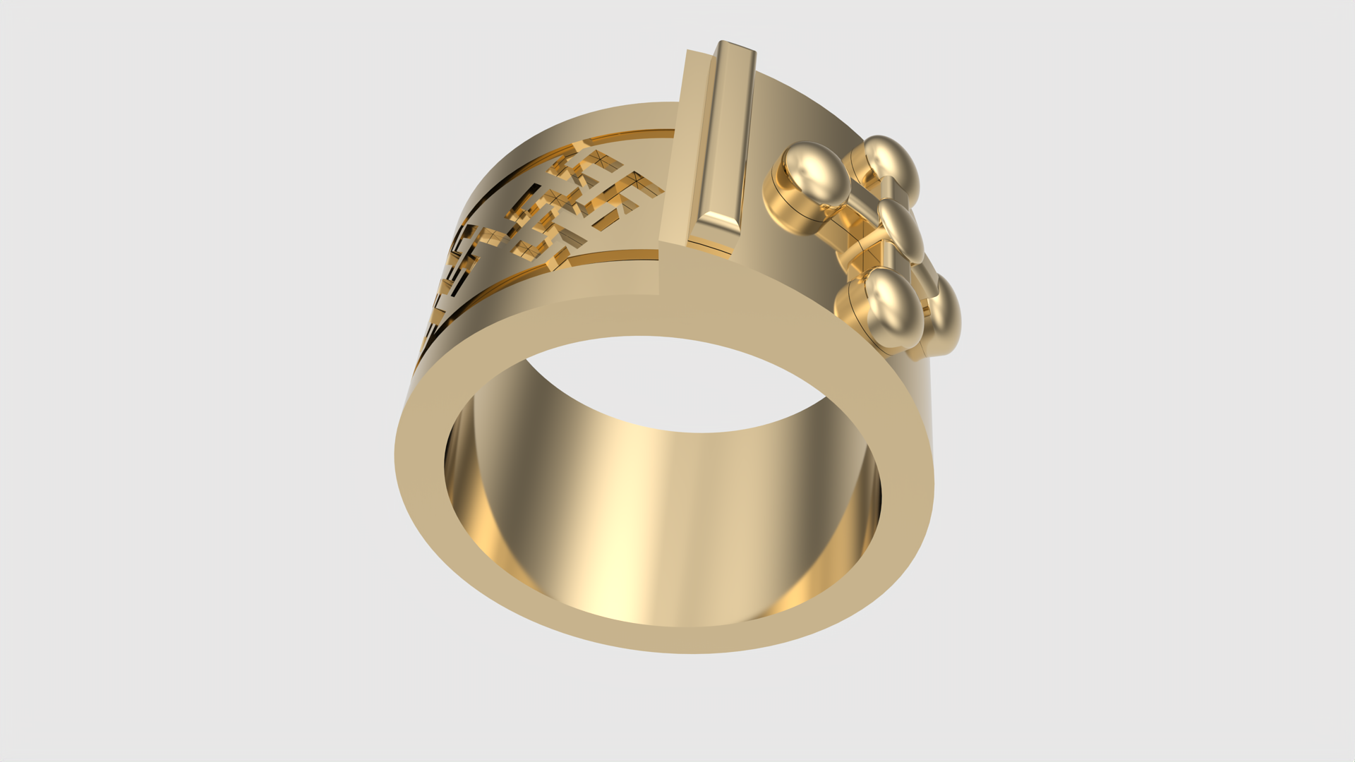 Archivo 3D Ancient Slavs Cross Pattern Ring 3D print ・Modelo de ...