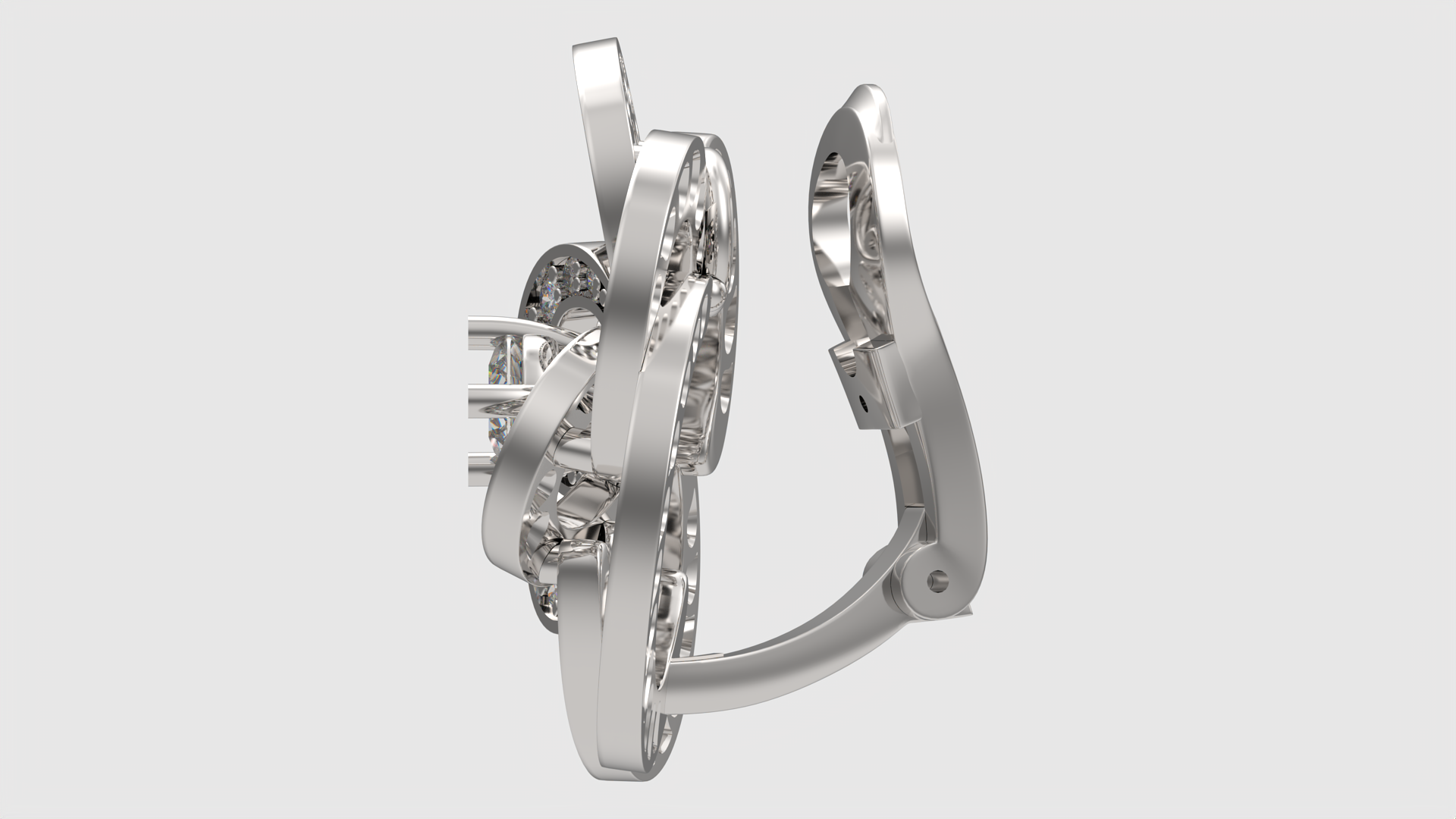 STL file Interwoven Loop Earrings 3D print 💍 ・3D printable model to ...