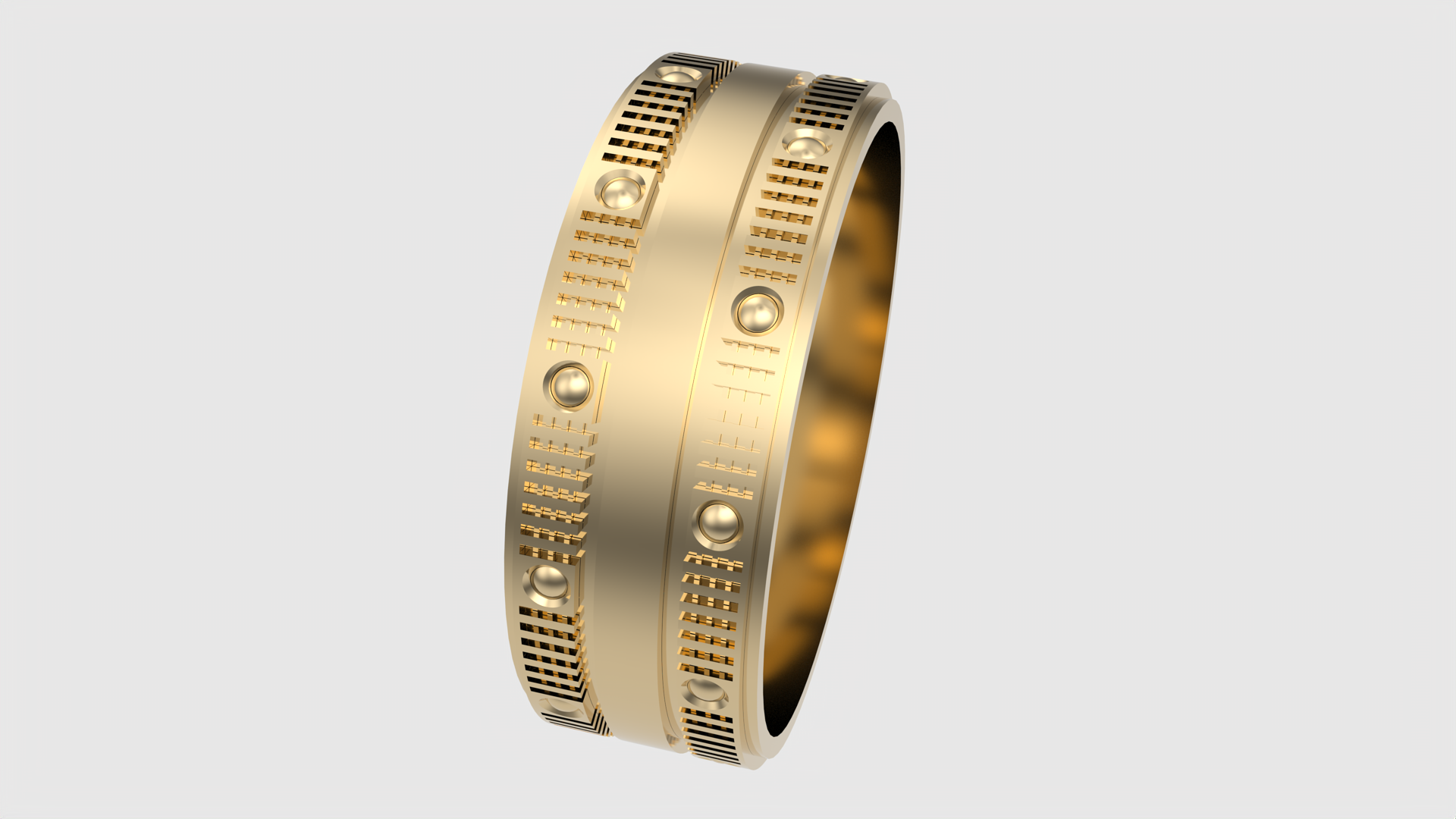 3D file Intricate Geometric Inlay Ring 3D print 💍 ・3D printer model to ...