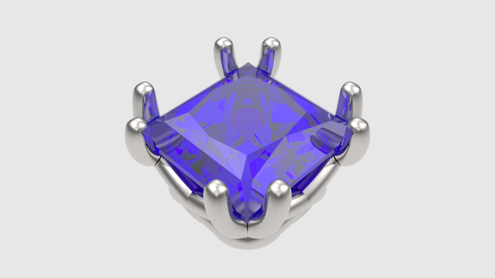 STL file Square-Cut Gemstone Earrings 3D print 💍 ・Model to download and ...