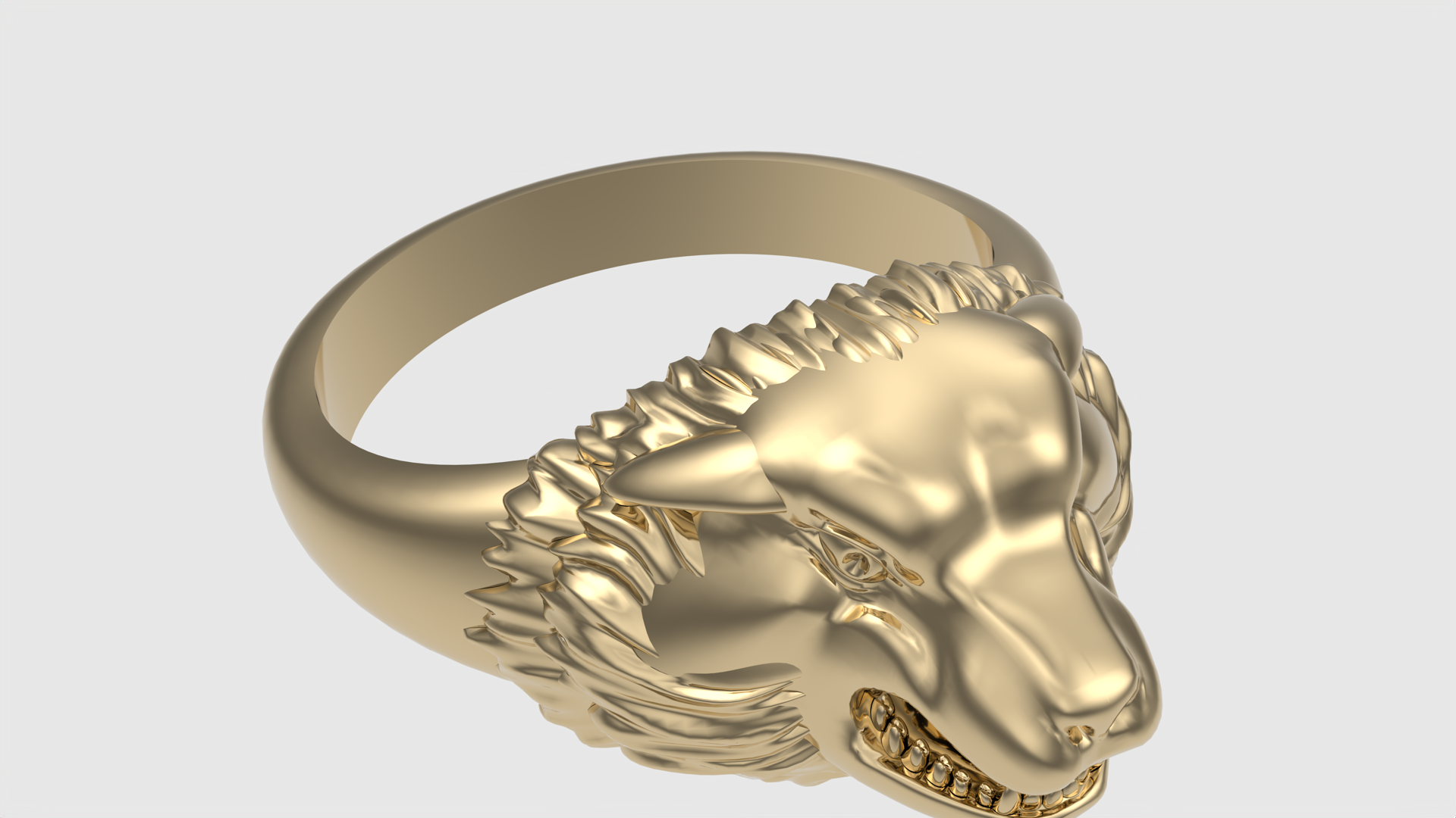 3D file Wolf Head Signet Ring 3D print 🐺 ・Model to download and 3D ...