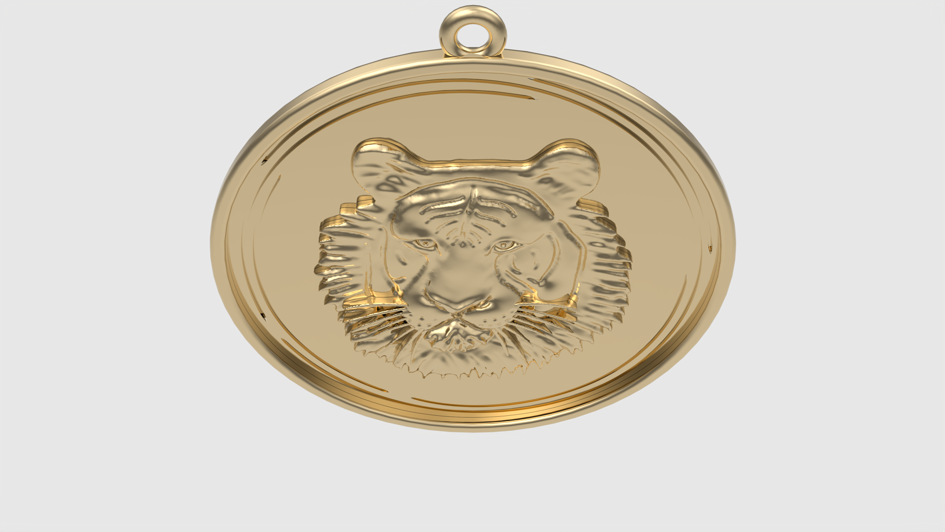 3D file Majestic Tiger Face Pendant 3D print 🐅 ・3D print model to ...