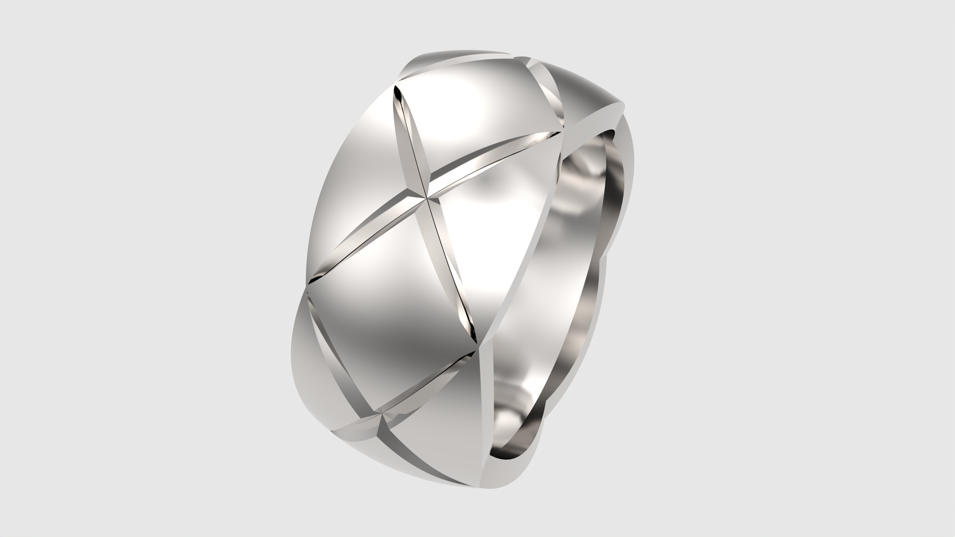 3D file Geometric Pattern Band Ring 3D print 💍 ・3D printable model to ...