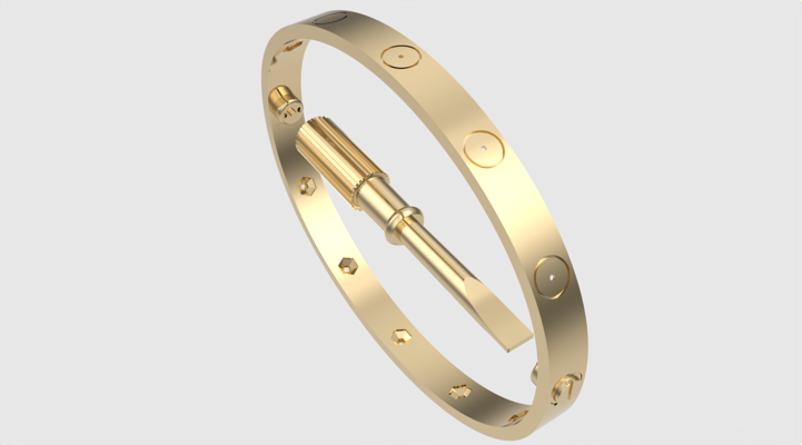 3D file Two-Part Bracelet with Screws 3D print 🪛 ・3D printable design ...