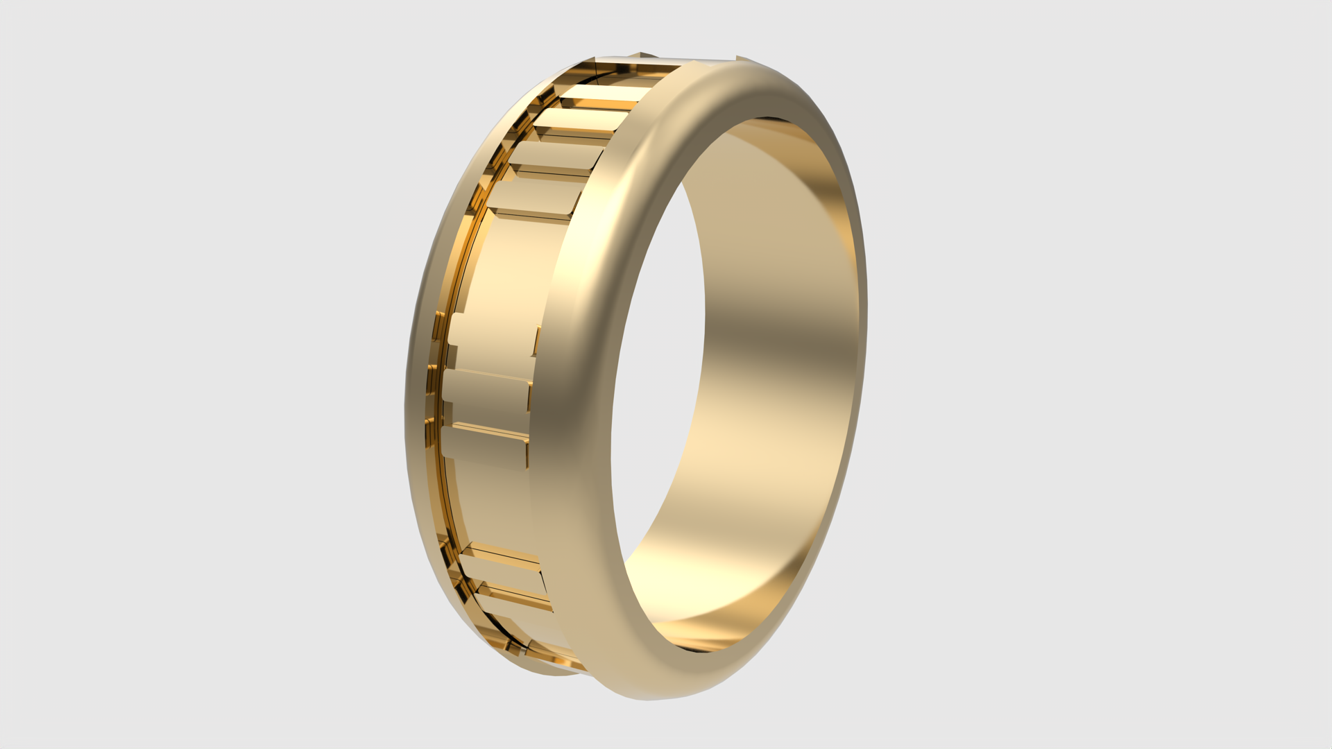 3D file Minimalist Roman Numerals Ring 3D print 💍 ・3D printer model to ...