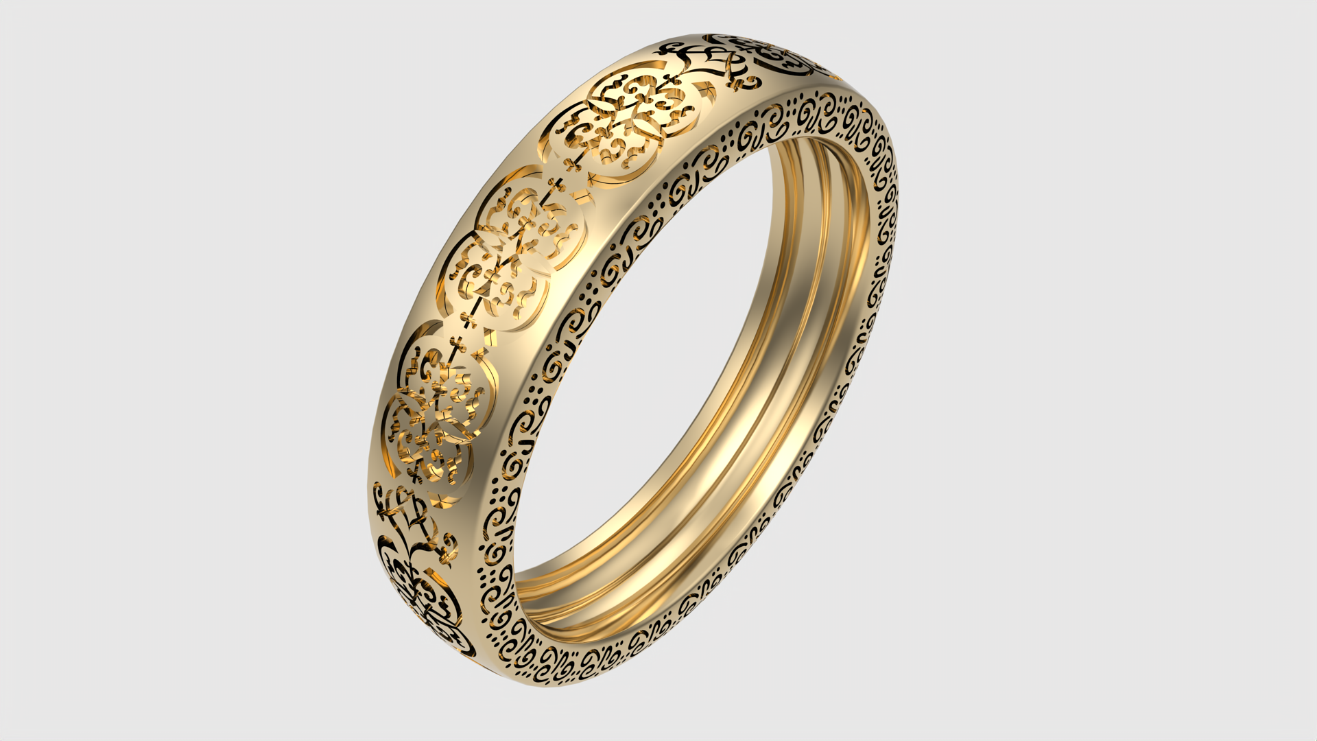 3D file Elegant Floral Weave Pattern Ring 3D print 💍 ・3D printing ...