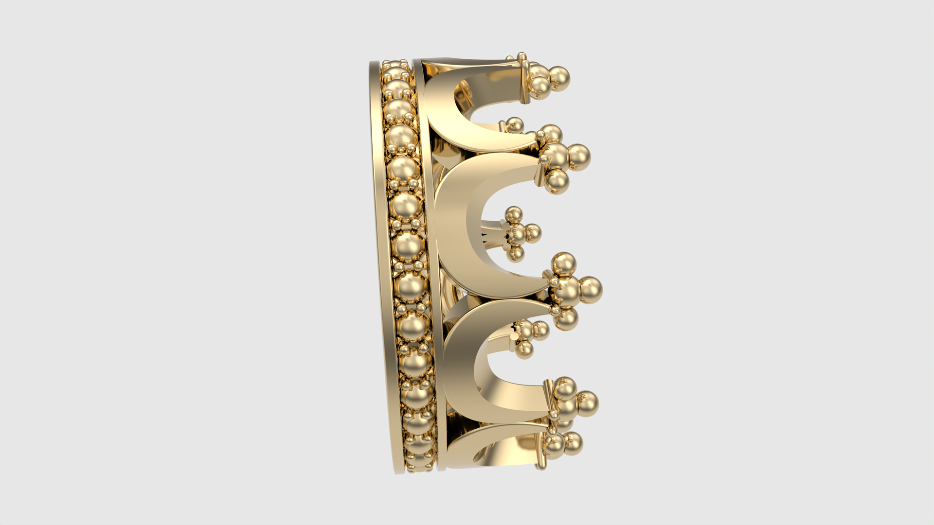 3D file Royal Crown-Themed Ring 3D print 💍 ・3D printer design to ...
