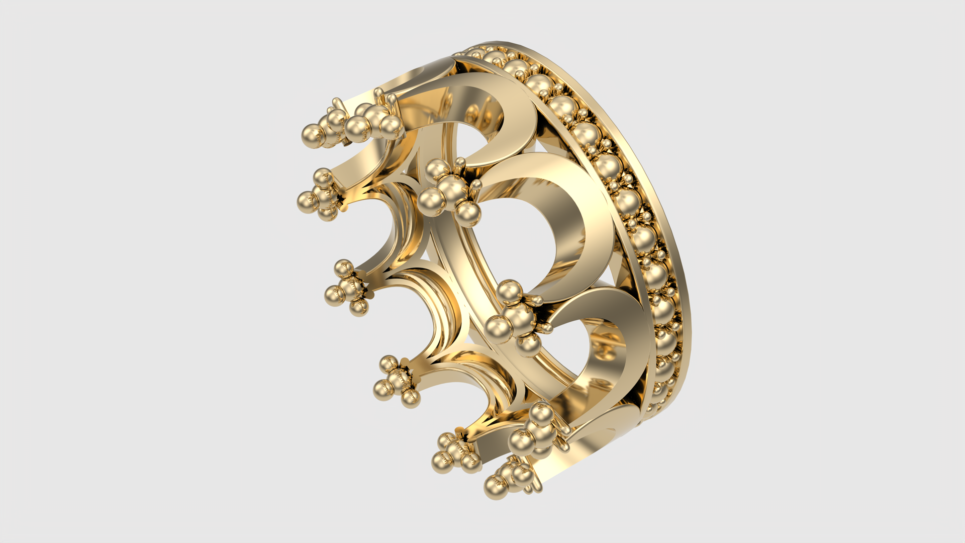 3D file Royal Crown-Themed Ring 3D print 💍 ・3D printer design to ...