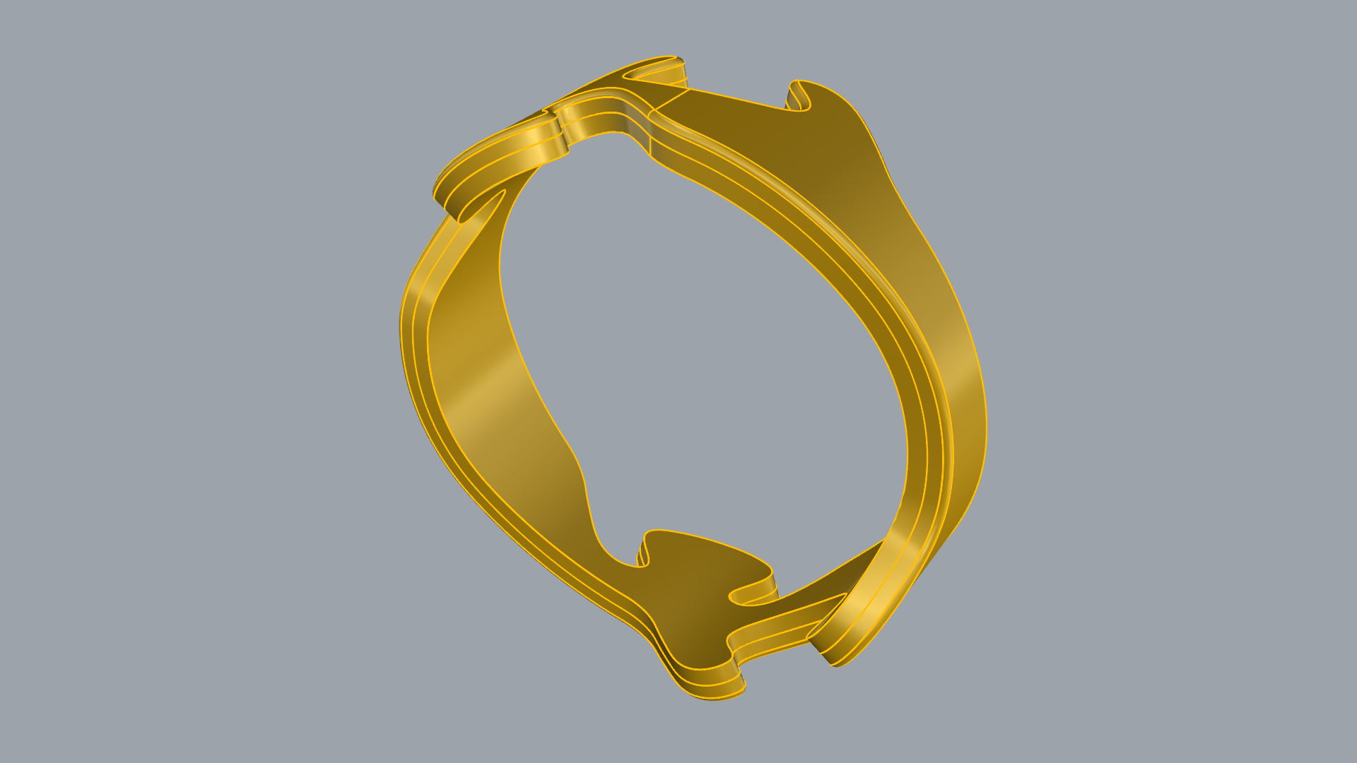 3D file Geometric Curved Infinity Ring 3D print ♾️ ・3D print design to ...