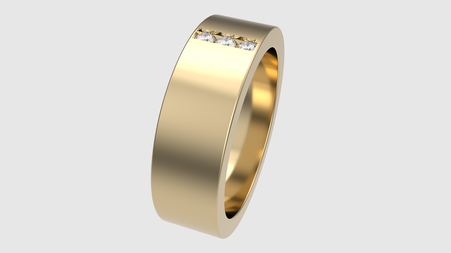 3D file Minimalistic Channel Set Ring 3D print 💍 ・3D printing template ...