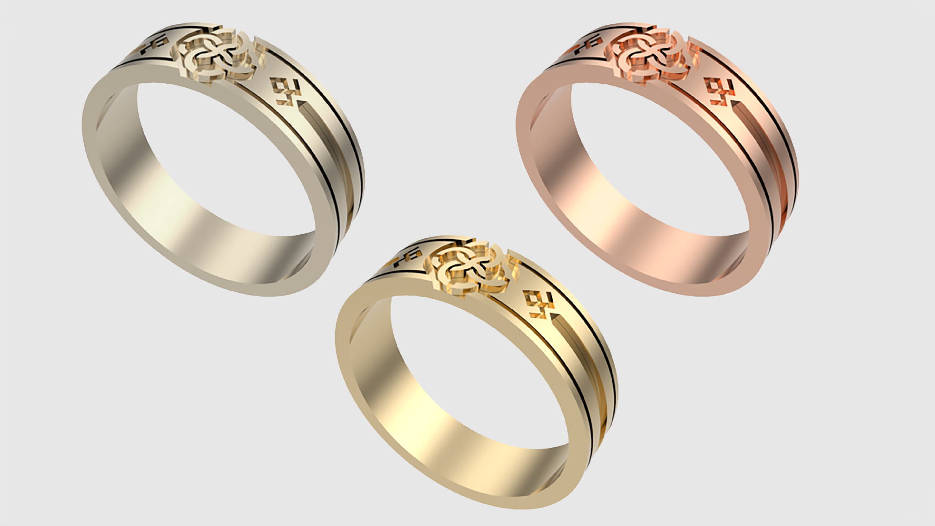 3D file Thick Slavic Runes Wedding Band 3D print 💒 ・Design to download ...