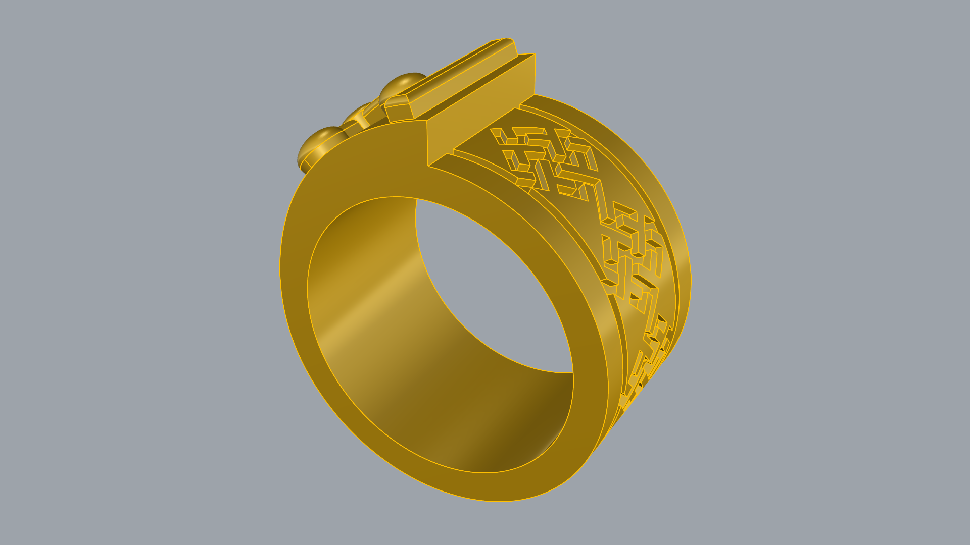3D file Ancient Slavs Cross Pattern Ring 3D print ・3D printer model to ...