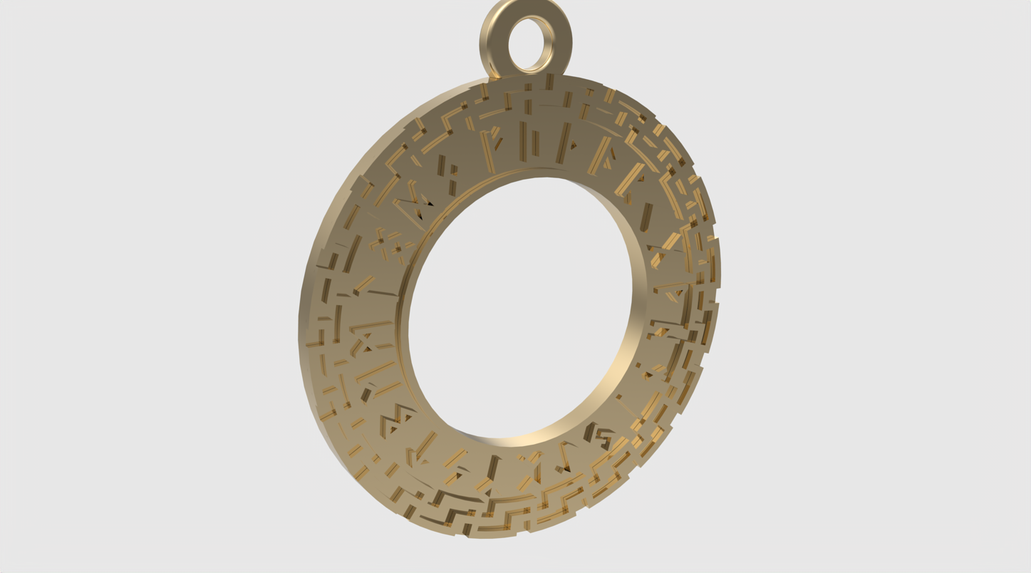 3D file Viking Runes Circular Pendant 3D print 🎨 ・Model to download and ...