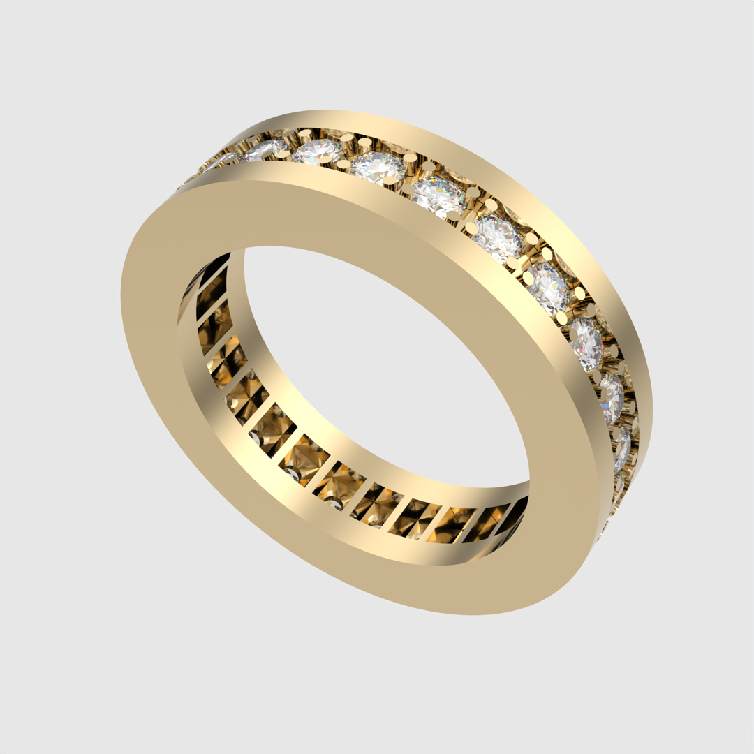 3D file Elegant Eternity Wedding Ring 3D print 💒 ・3D printing design to ...