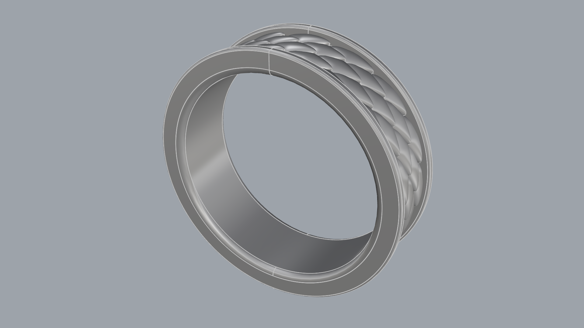 3D file Quilted Pattern Band Ring 3D print 💍 ・3D printer model to ...