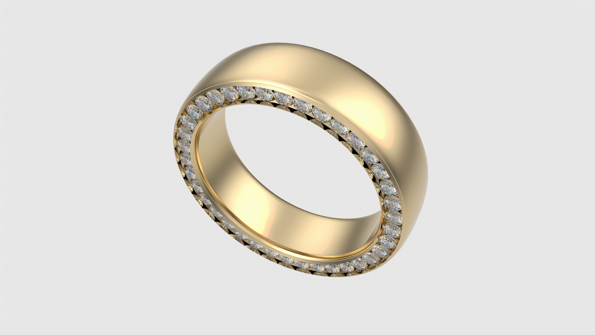 3D file Dazzling Radiant Eternity Band Ring 3D print 💍 ・Model to ...