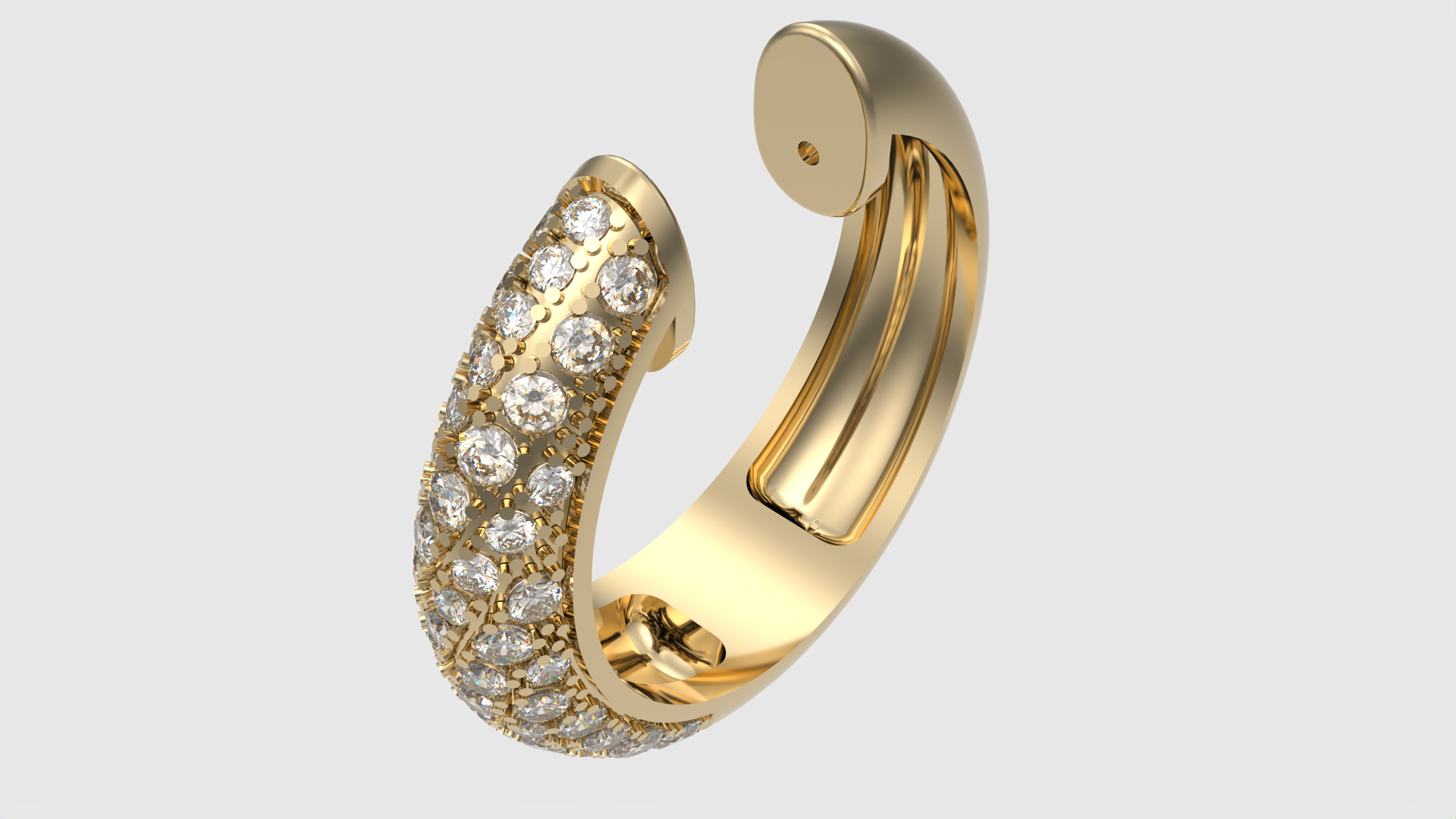 STL file Modern Sculpted Hoop Earrings 3D print 💍 ・3D printing design ...
