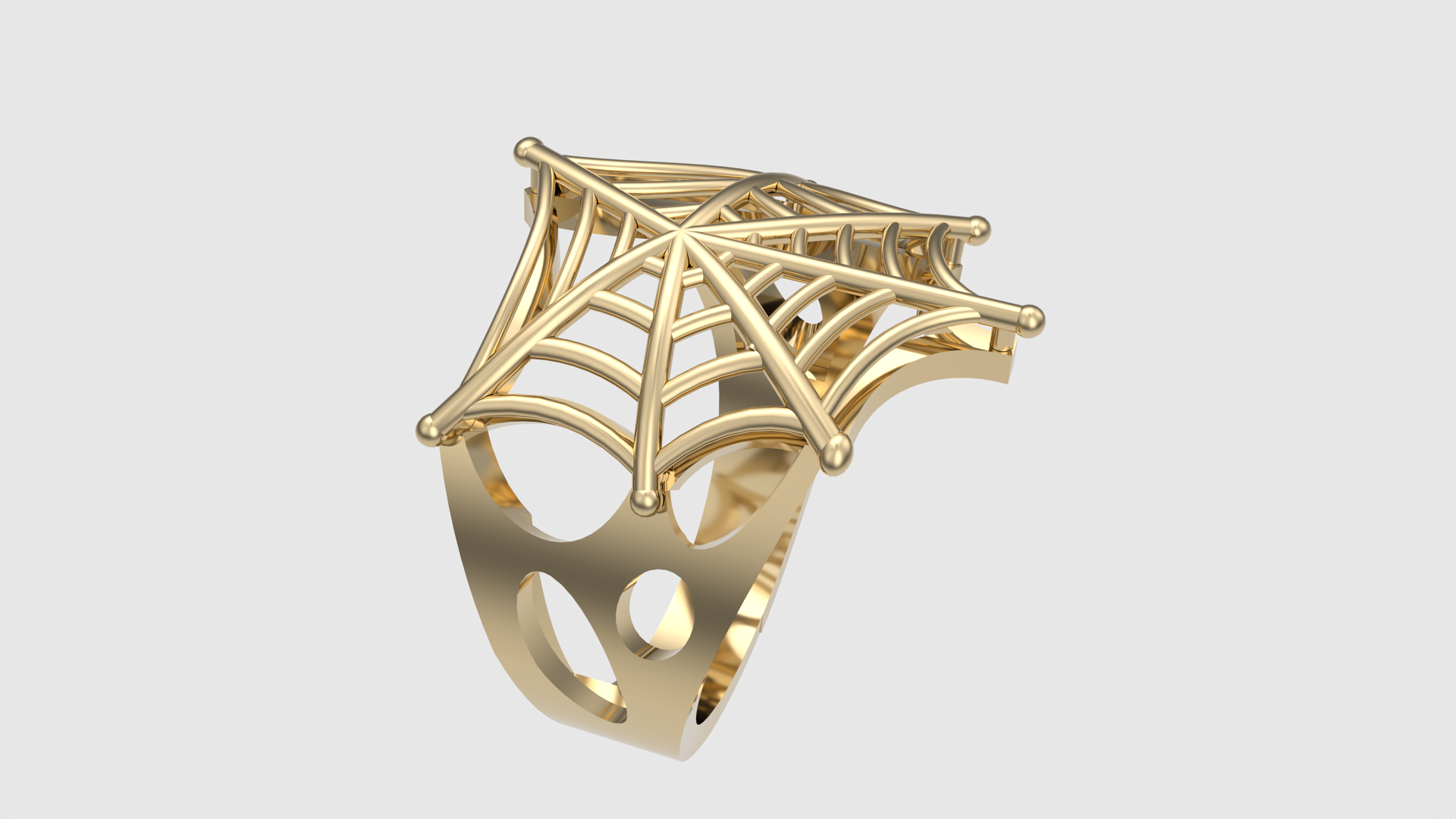 3D file Intricate Spiderweb Ring 3D print 💍 ・3D printer design to ...