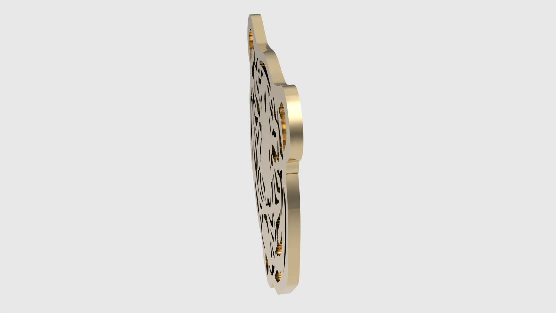 3D file Tiger Face Pendant with Intricate Details 3D print 🐅 ・3D ...