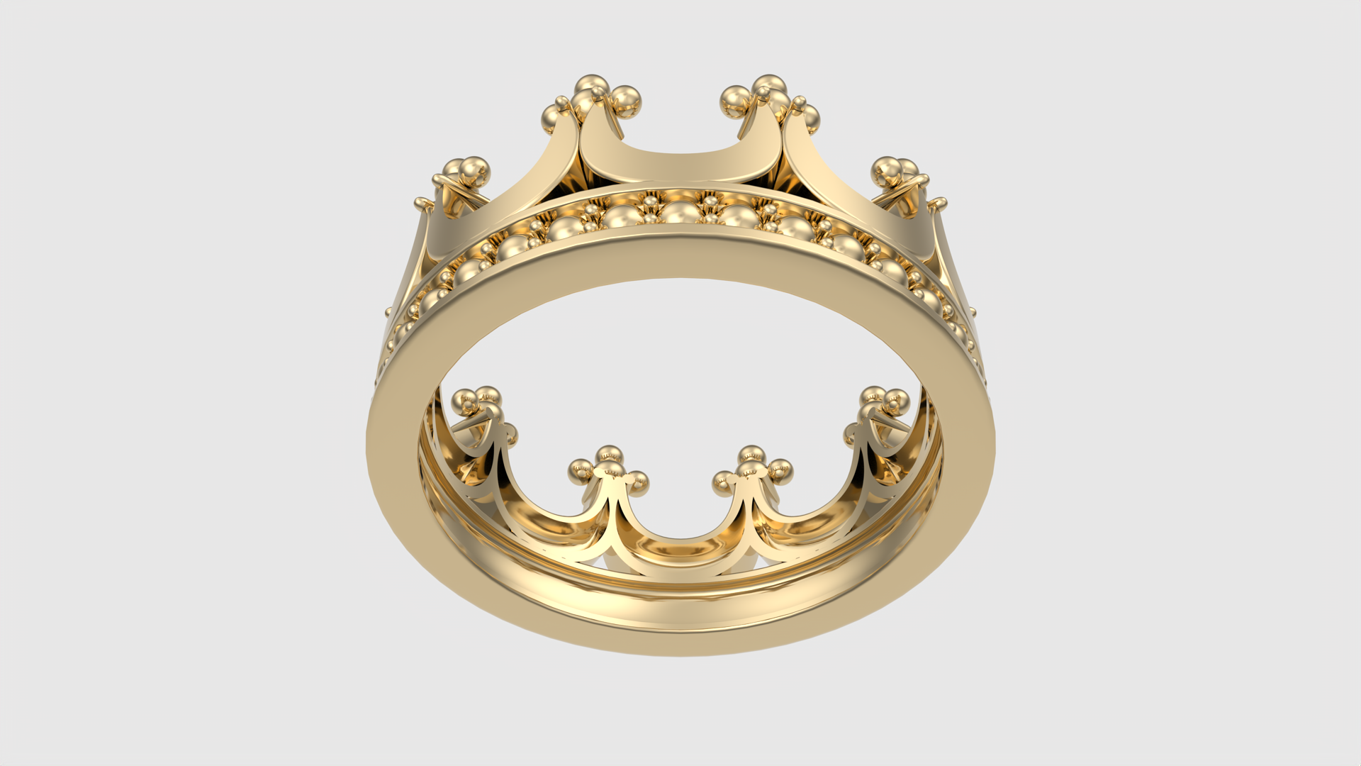 3D file Royal Crown-Themed Ring 3D print 💍 ・3D printer design to ...