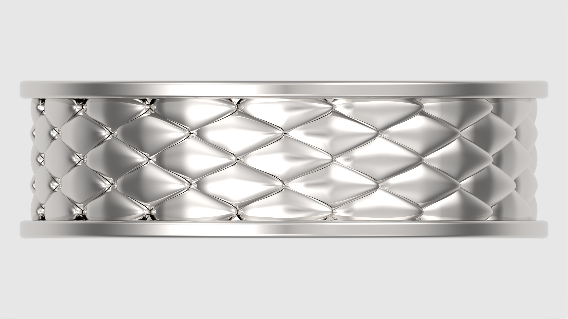 3D file Quilted Pattern Band Ring 3D print 💍 ・3D printer model to ...