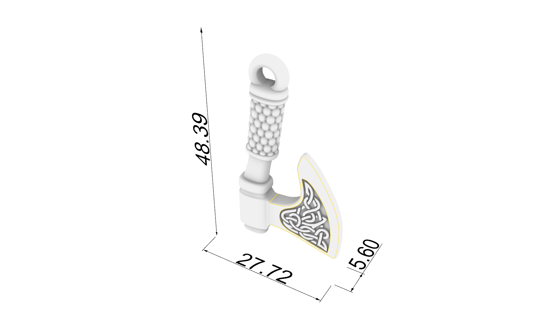 🪓 Ancient Slavic Axe Pendant 3D print・Free 3D File for 3D printing・Cults