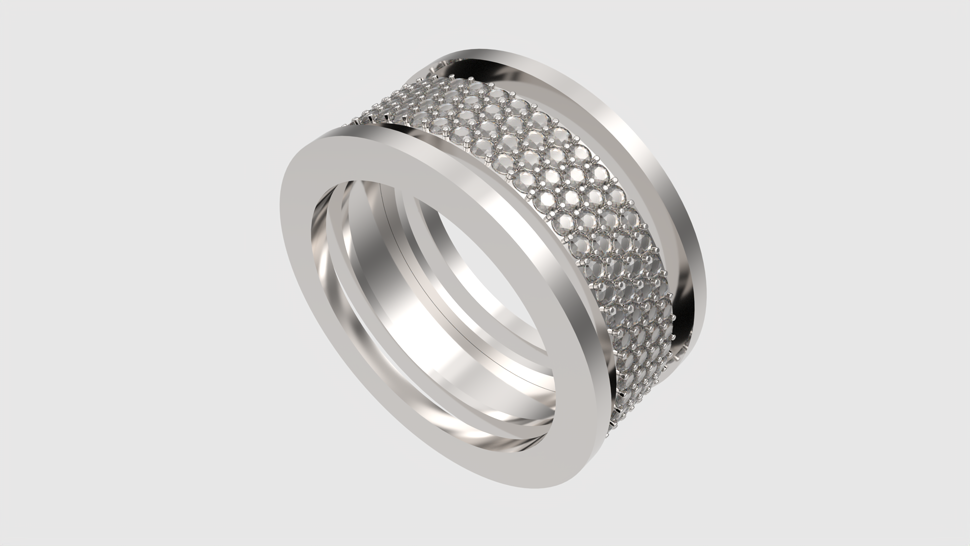 3D file Modern Wide Band Ring 3D print 💍 ・Model to download and 3D ...