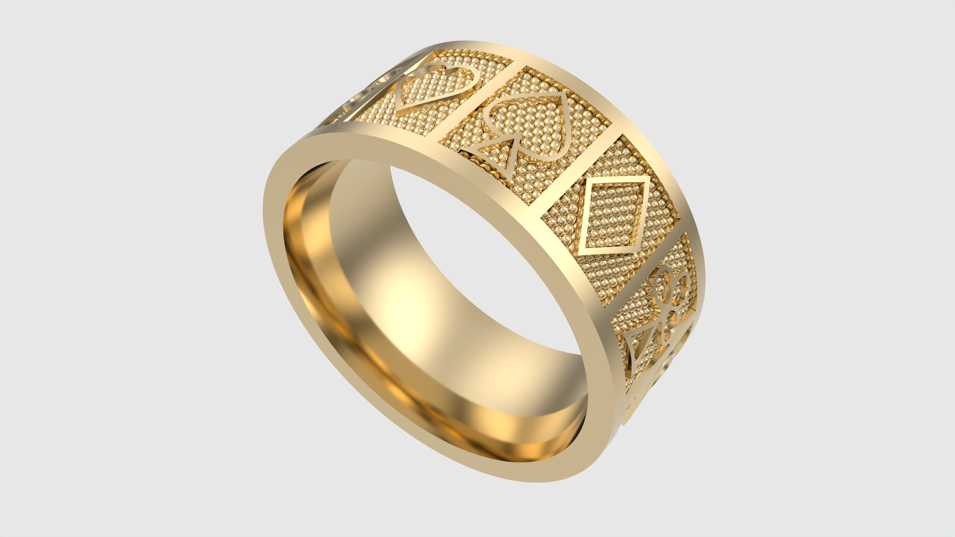 3D file Poker Card Suit Ring 3D print 🃏 ・3D printer design to download ...