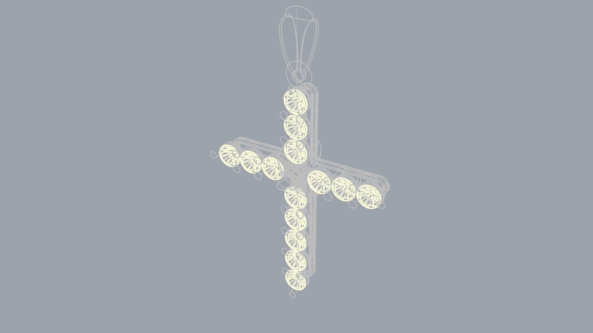 Modern Cross Pendant 3D print・ STL File for 3D printing・Cults