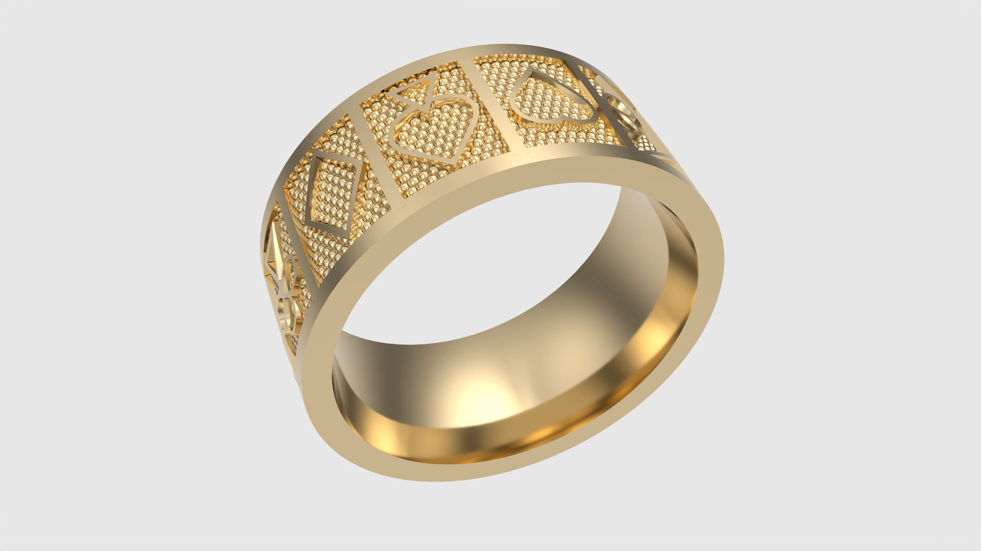 3D file Poker Card Suit Ring 3D print 🃏 ・3D printer design to download ...