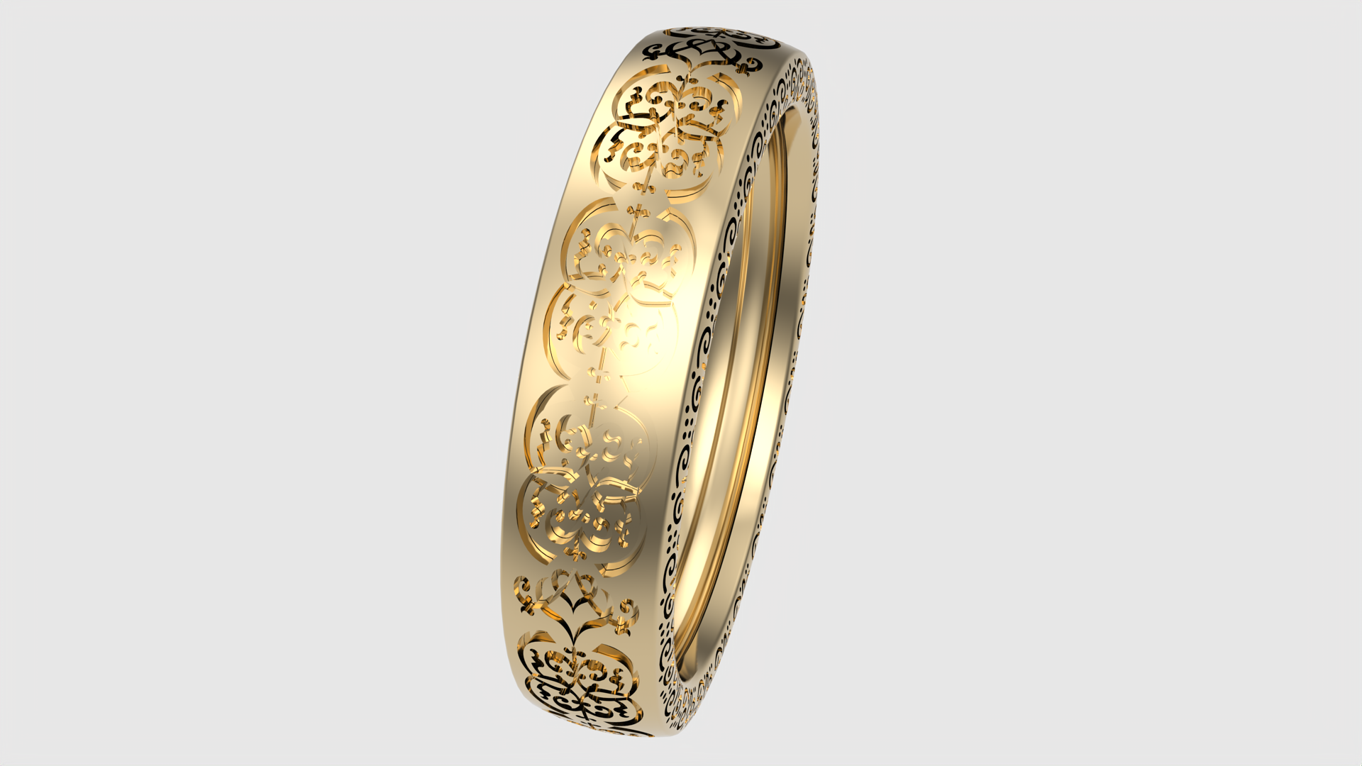 3D file Elegant Floral Weave Pattern Ring 3D print 💍 ・3D printing ...