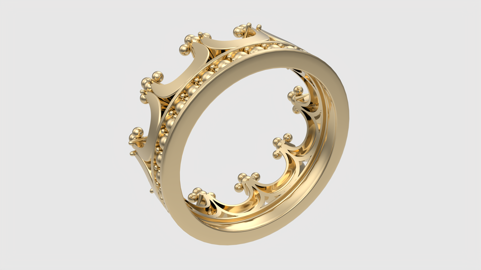 3D file Royal Crown-Themed Ring 3D print 💍 ・3D printer design to ...