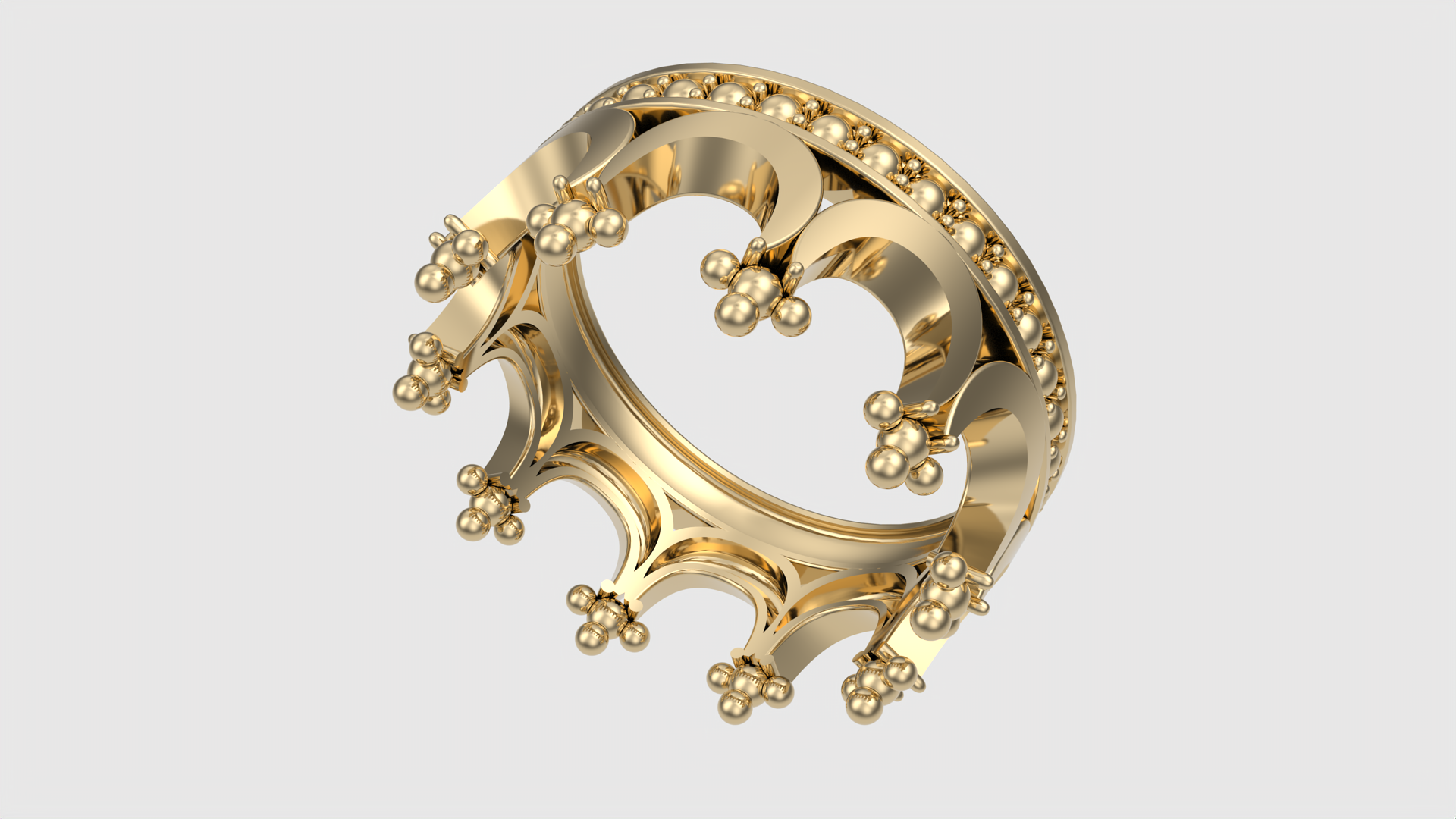 3D file Royal Crown-Themed Ring 3D print 💍 ・3D printer design to ...