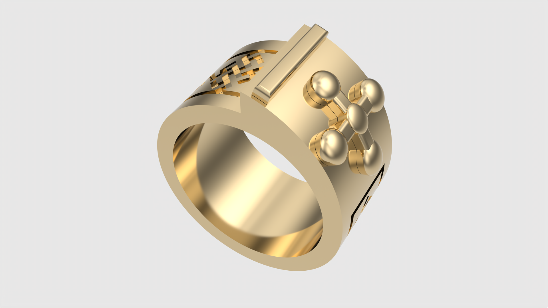 Archivo 3D Ancient Slavs Cross Pattern Ring 3D print ・Modelo de ...