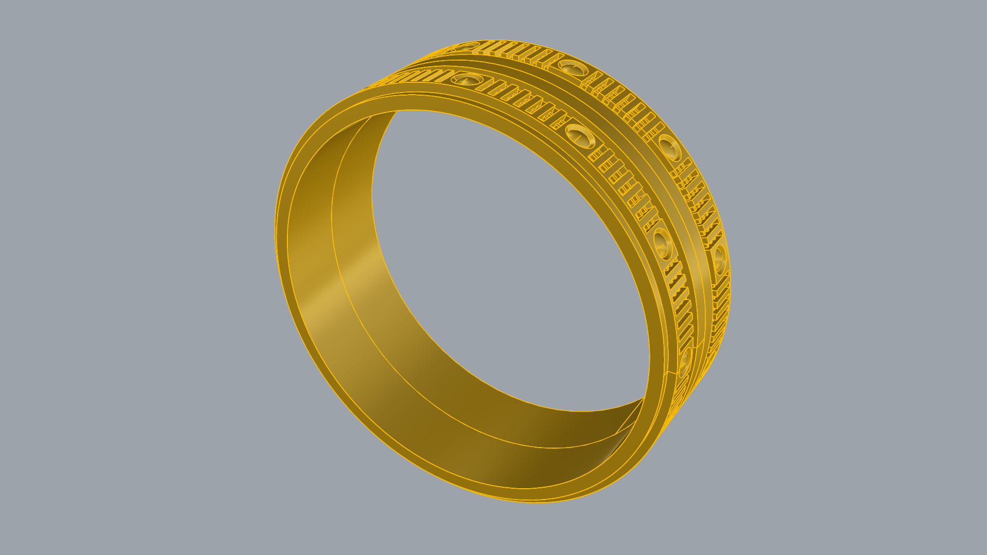 3D file Intricate Geometric Inlay Ring 3D print 💍 ・3D printer model to ...