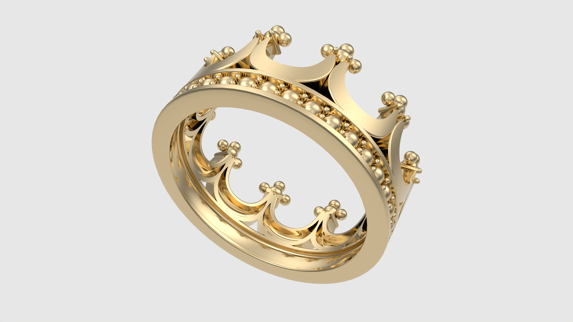 3D file Royal Crown-Themed Ring 3D print 💍 ・3D printer design to ...
