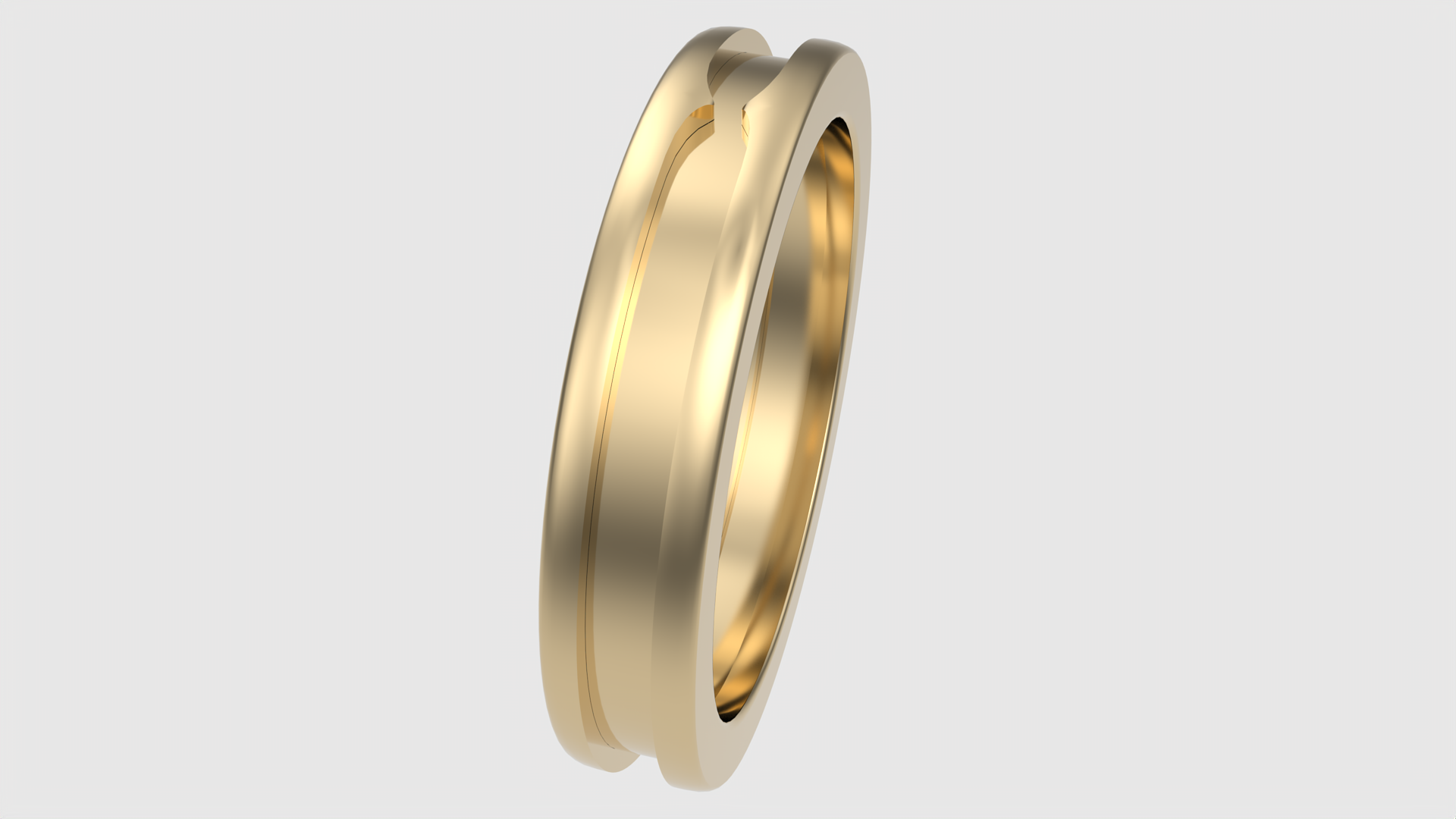 3D file Minimalistic Three-Part Wedding Ring 3D print 💒 ・3D printing ...