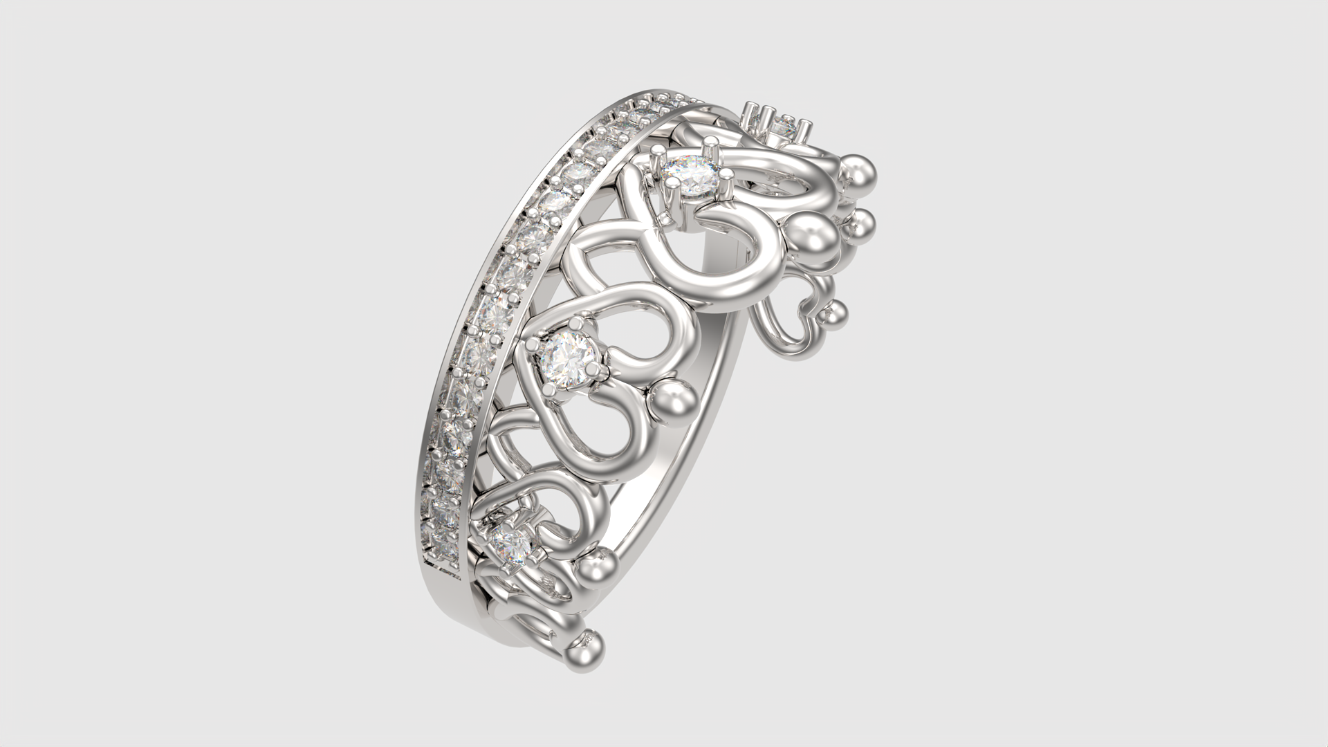 3D file Regal Crown-Inspired Ring 3D print 💍 ・3D printer model to ...