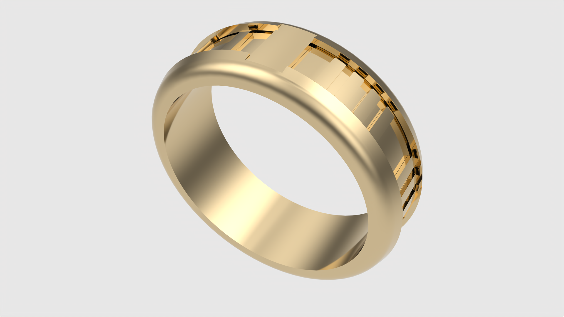 3D file Minimalist Roman Numerals Ring 3D print 💍 ・3D printer model to ...